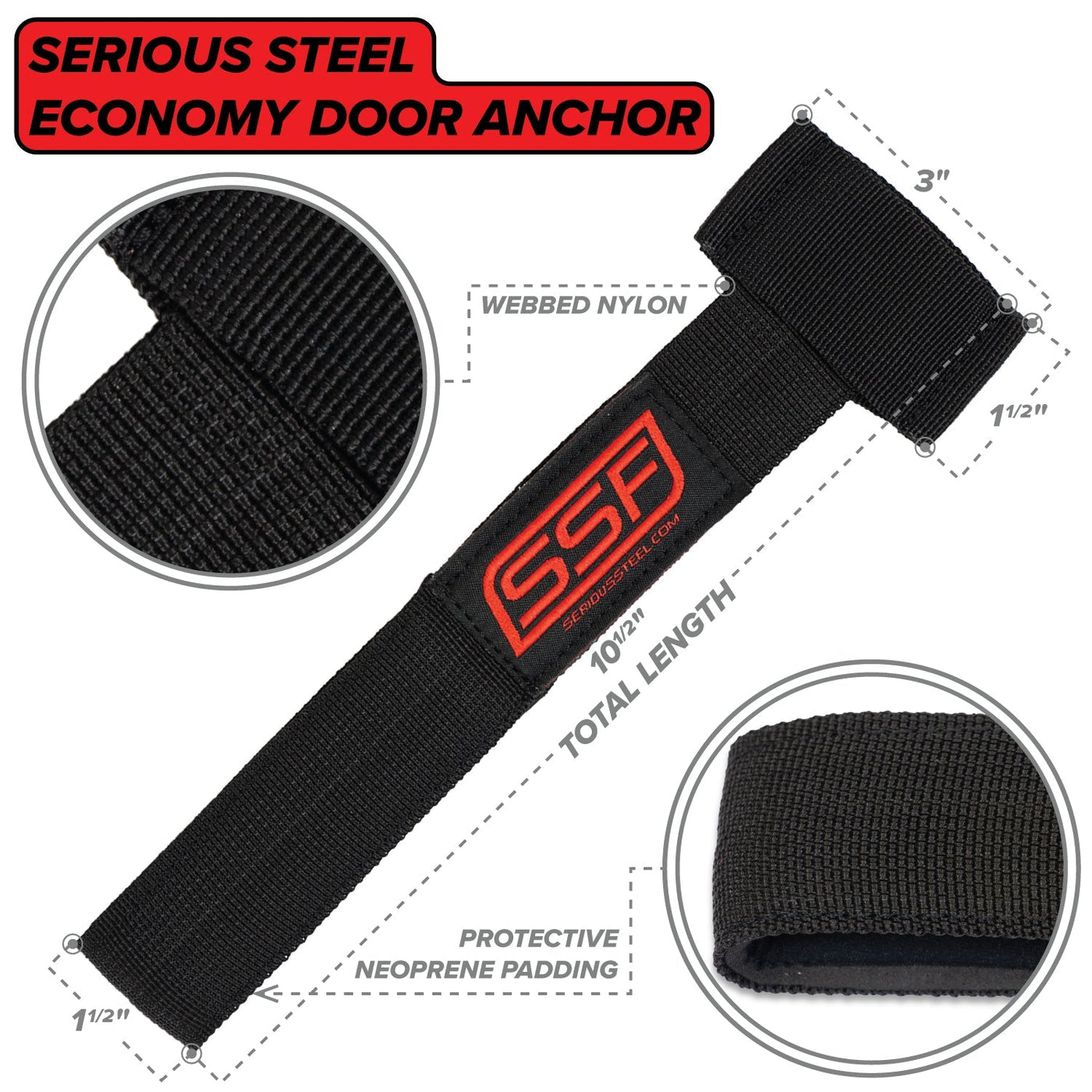 Basic Resistance Band Door Anchor - Weight It Out