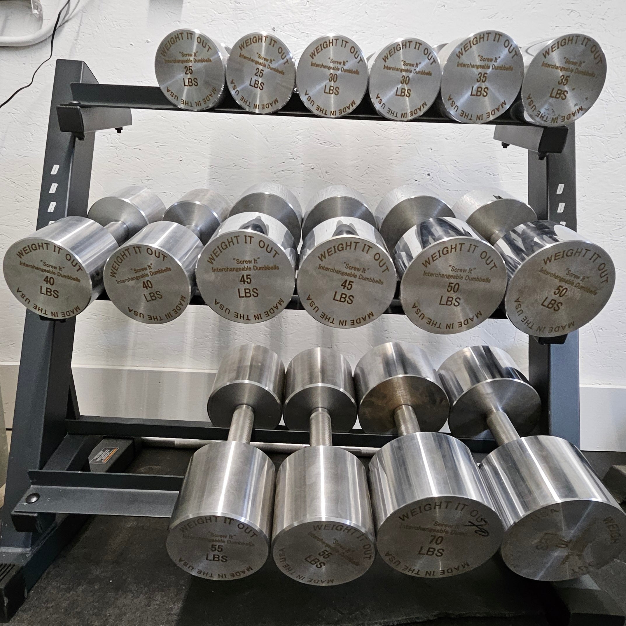 Solid Steel Dumbbell Pairs American Made - Weight It Out