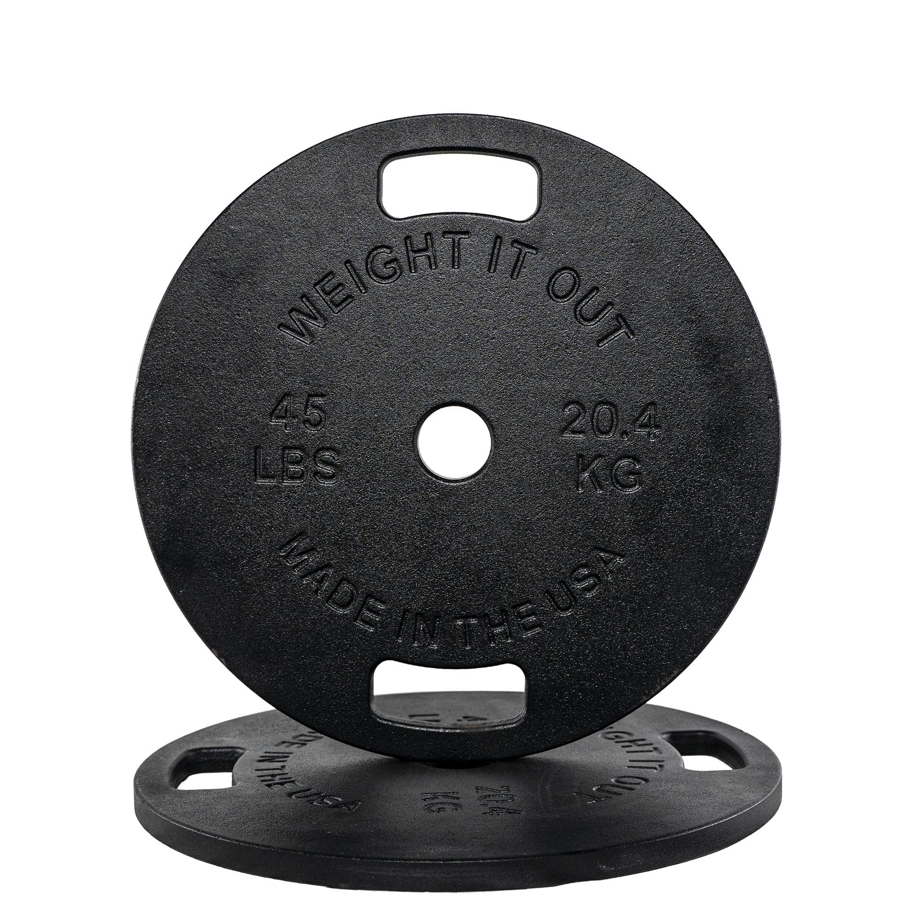 Cast Iron Machined 45lb And Calibrated Solid Steel Weight Plate Sets ...