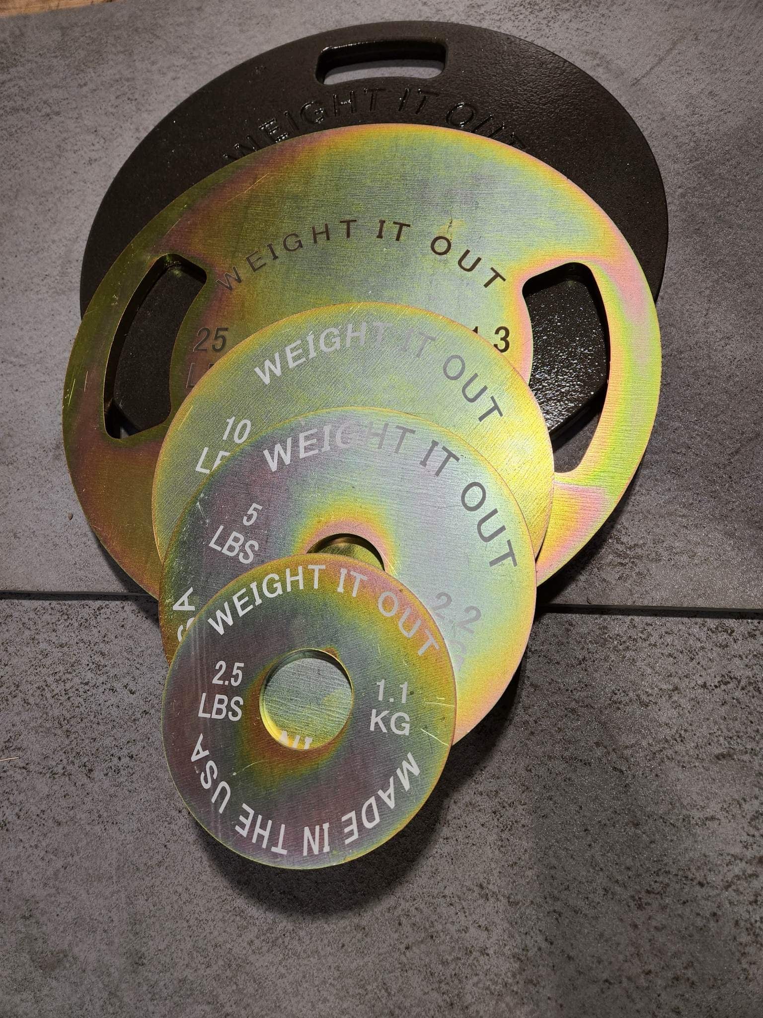 Cast 45lb And Steel Weight Plate Sets - Weight It Out